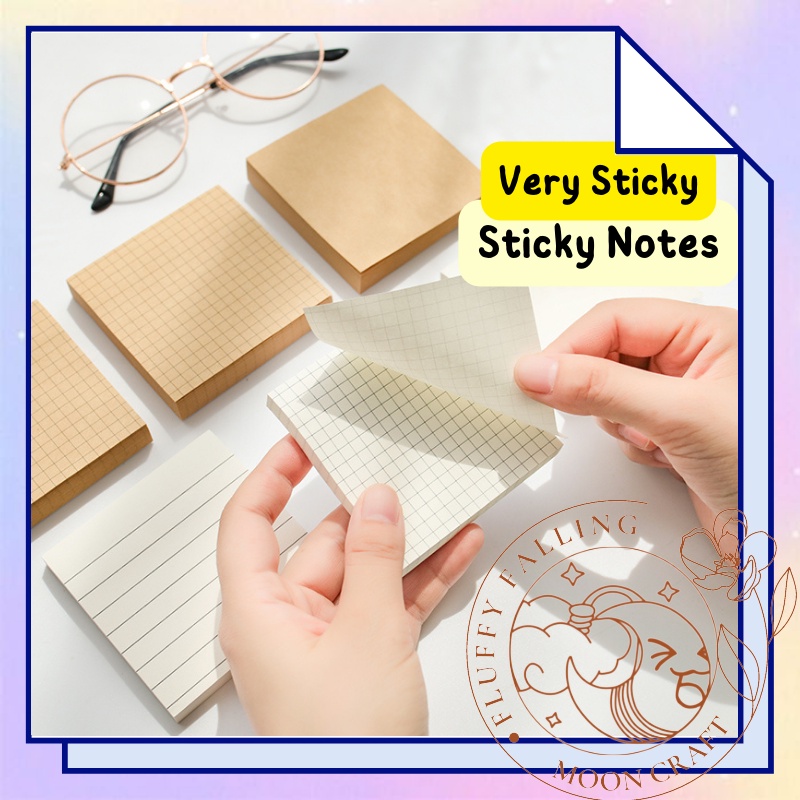 Fluff's Basic Cute Sticky Notes Aesthetic Sticky Note Cute Memo Pad ...