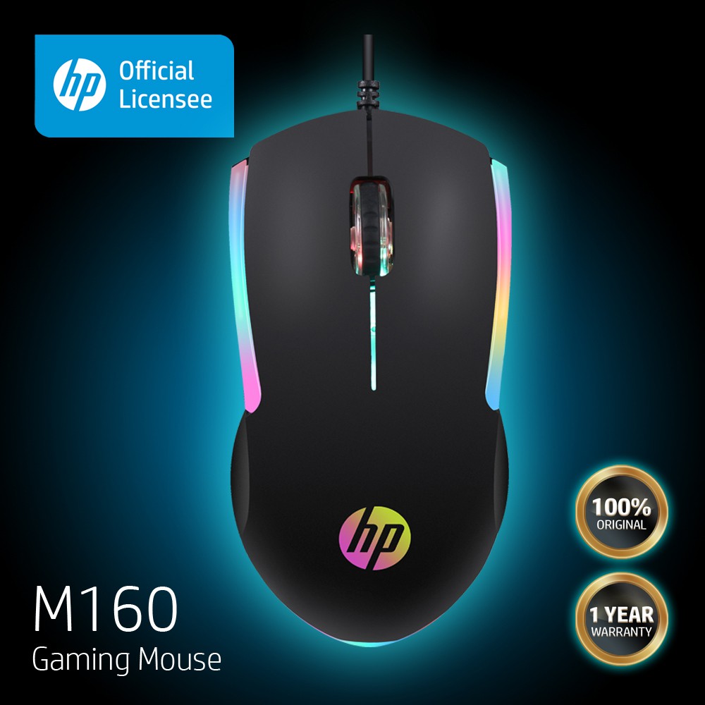 HP M160 - Gaming Mouse with moving LED effects | 1000 DPI | optical USB ...