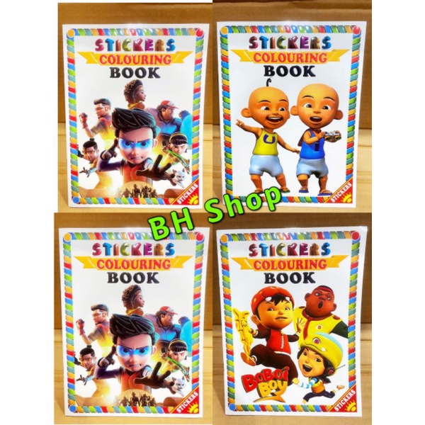 Cartoon Sticker&Colouring Book | Shopee Malaysia