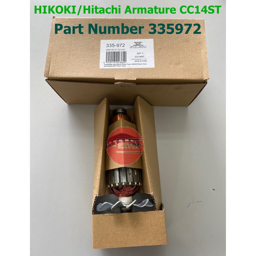 Hitachi / Hikoki CC14ST armature original armature hitachi High speed ...