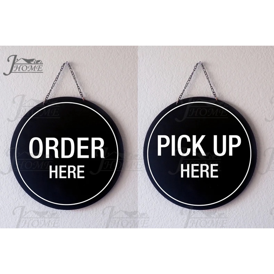 Order Here Sign / Pick Up Sign / Acrylic Business Sign / Office Saloon ...