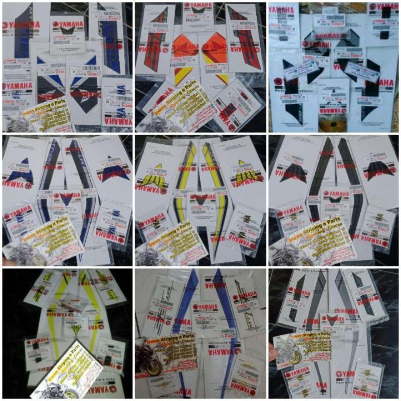 Original Yamaha MT25 MT-25 2016 - 2024 Body List Decal Striping Sticker ...