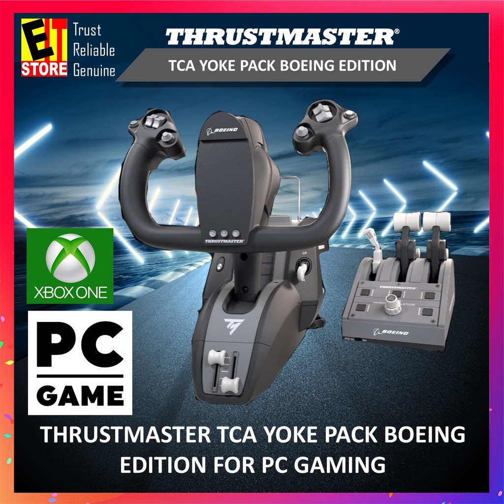THRUSTMASTER TCA YOKE PACK BOEING EDITION FOR PC GAMING 4460210 STERING ...