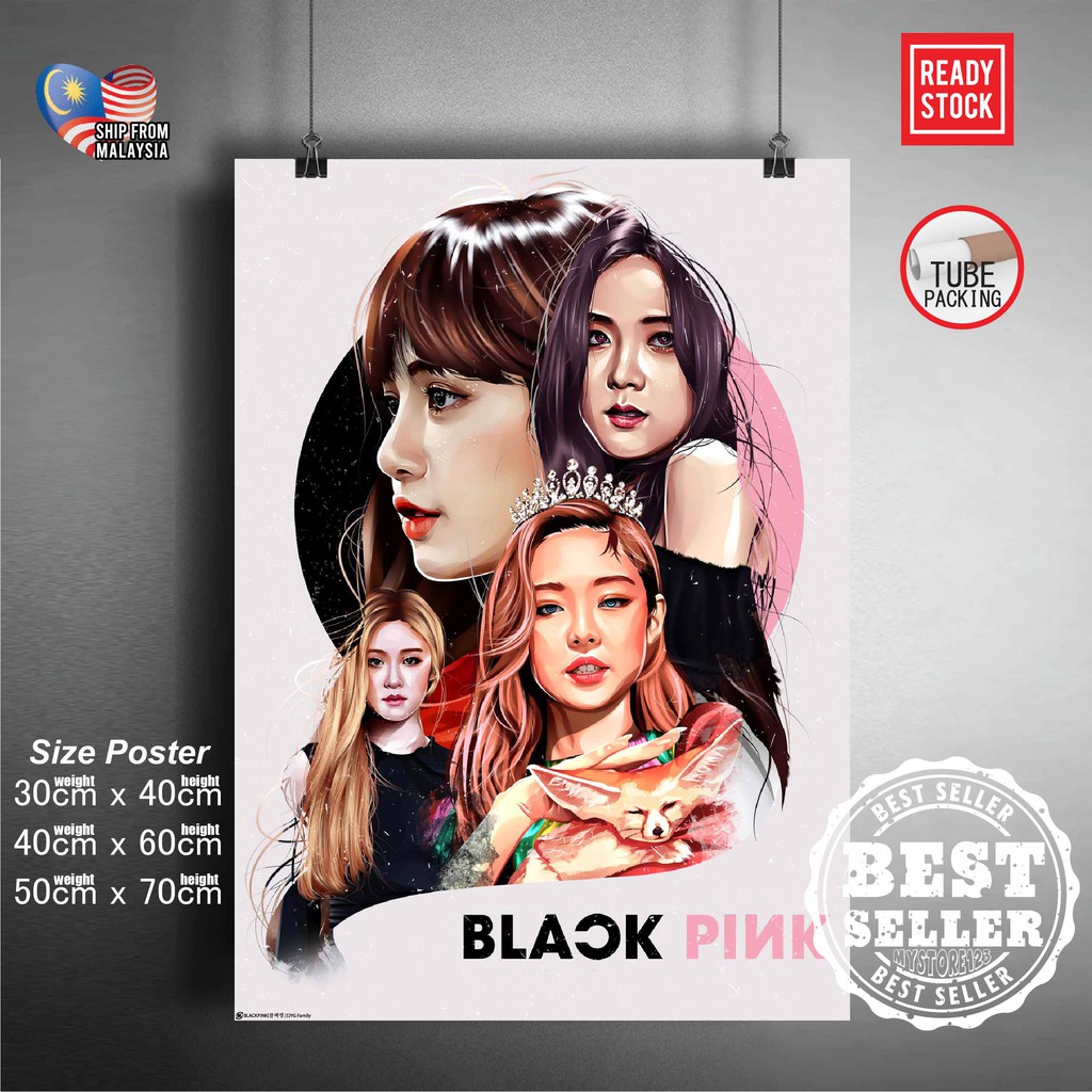 (READY STOCK)BLACKPINK POSTER | BLACK PINK | ART POSTER WALL DECO KPOP ...