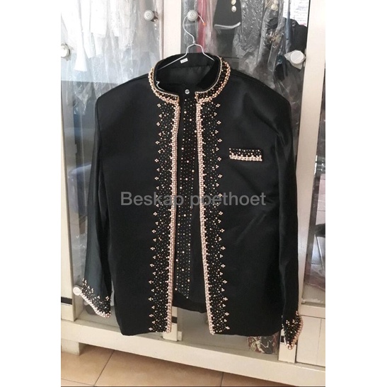 HITAM Muslim bride's basofi wedding jacket / groom's beskap / father's ...
