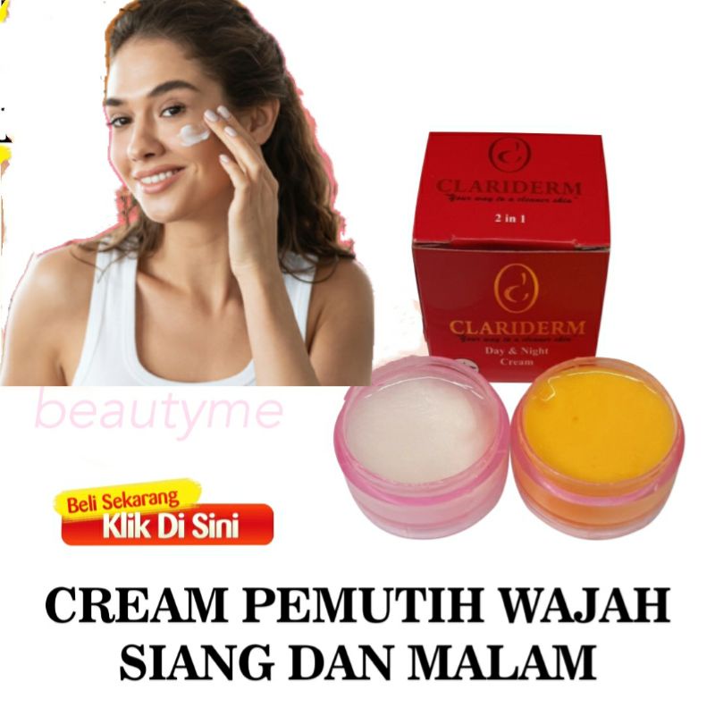 2in1 CREAM CLARIDERM SUSUN SATUAN (Siang&mlm) | Shopee Malaysia