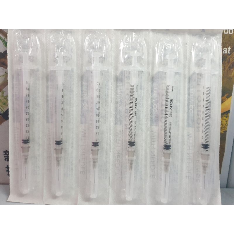 SYRINGE Picagari 1ML WITH NEEDLE Jarum (1 Set) 27G 1/2" | Shopee Malaysia