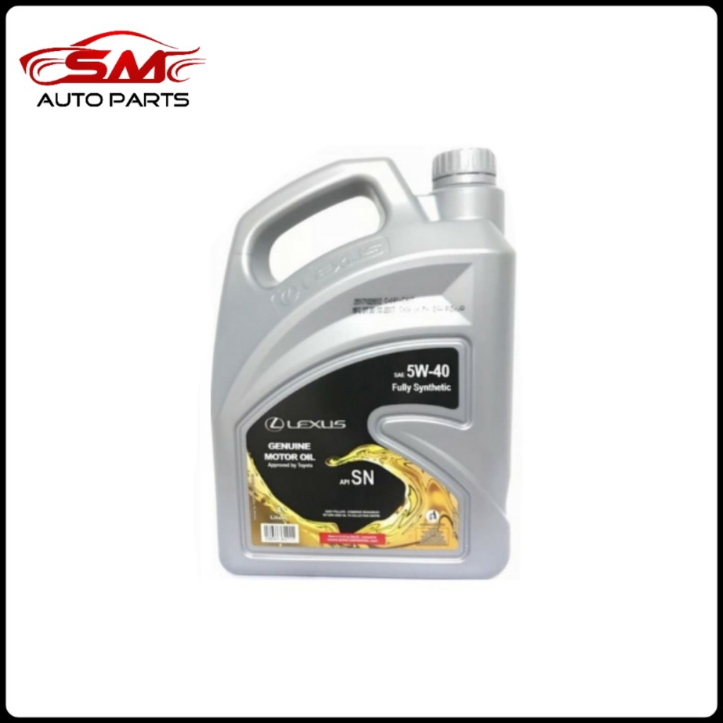 LEXUS 5W-40 Fully Synthetic Engine Oil (4Liter) | Shopee Malaysia