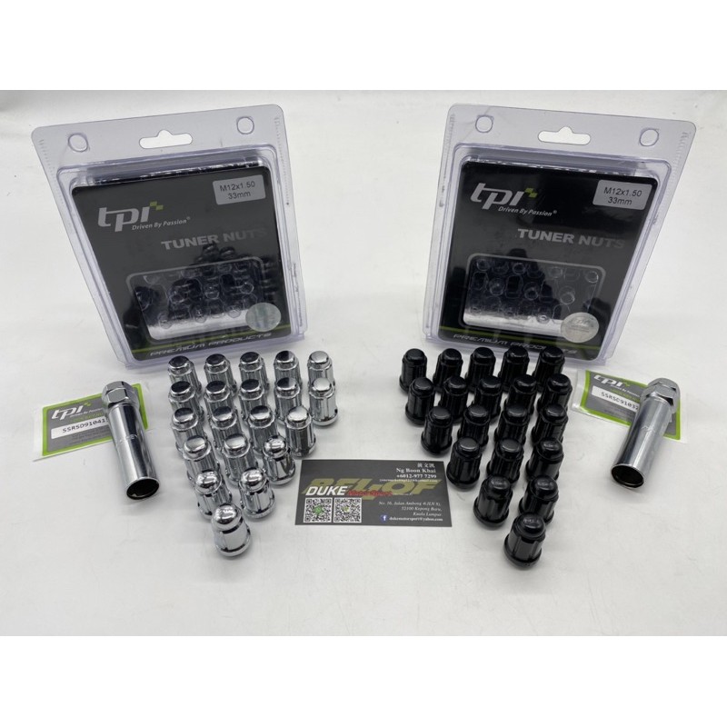 TPI Lock Nut 12x1.5MM 33MM 6 Spline Lock Nut 20Pc Tire Nut Tpi Wheel ...