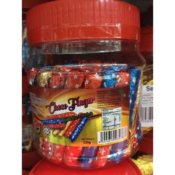 [READY STOCK] Cheers Finger Chocolate Stick Biscuit 220gm (60pcs ...