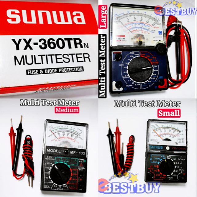 ALAT VOLTMETER MULTIMETER ELEKTRIK AC/DC ANALOG MULTIMETER VOLTMETER ...