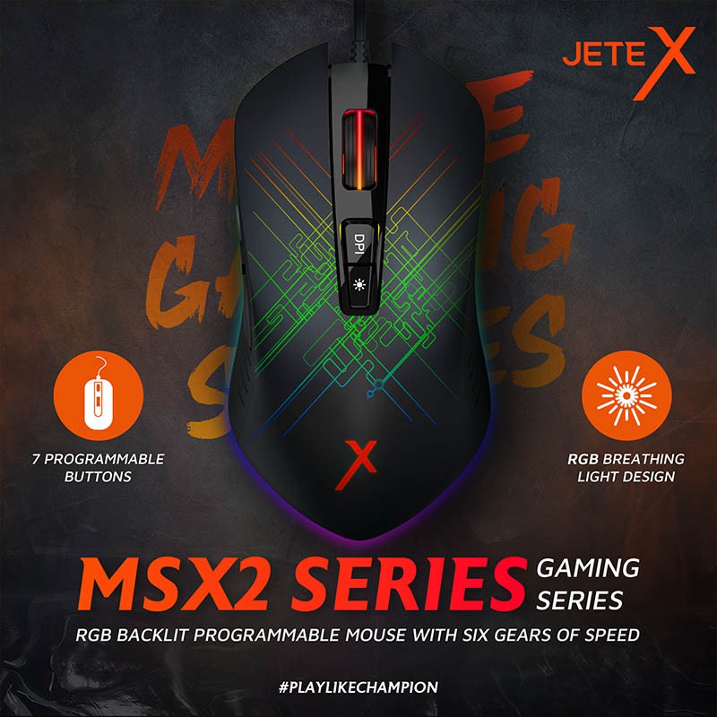 Gaming MOUSE JETE X MSX2 SERIES - ORIGINAL | Shopee Malaysia