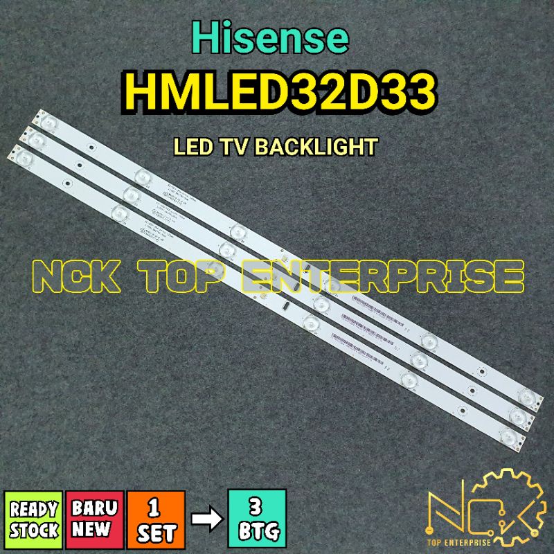 Hisense HMLED32D33 TV LED BACKLIGHT BARU READY STOCK 32D33 | Shopee ...