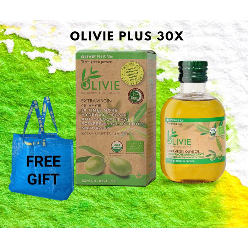 Original Minyak Zaitun Olive Plus 30x Extra Virgin (2x250ml + FREE GIFT ...