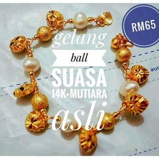 gelang mutiara asli sabah ikat suasa (gelang Ball suasa murah) Mutiara ...