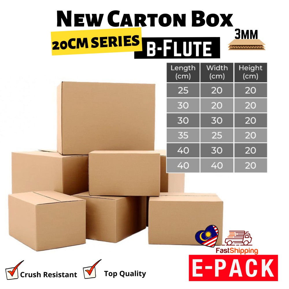 kotak New carton Box Packing Boxs Packaging Box - A Flute - 20 cm ...