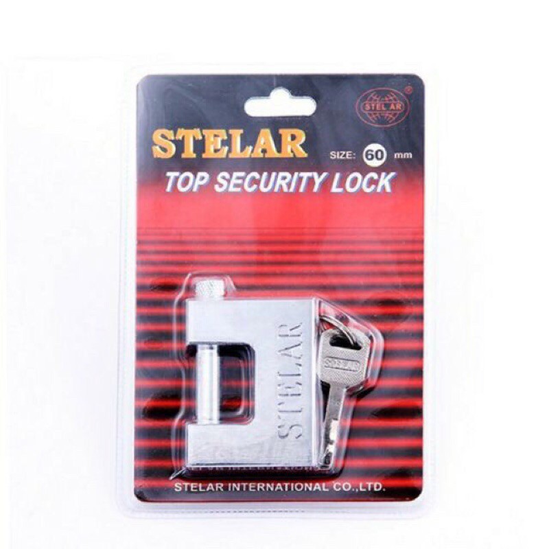 Stelar Padlock 60mm Lock Security For Home Bike Harden Steel | Shopee ...
