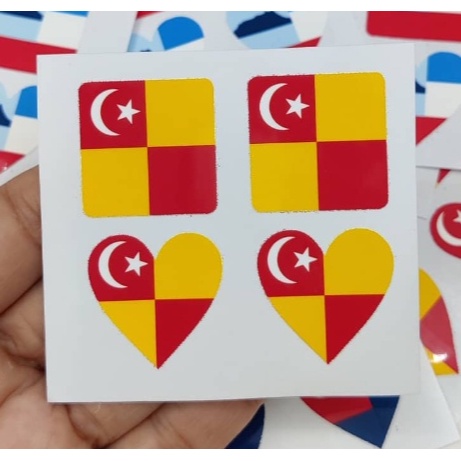Sticker Pipi Bendera Malaysia Merdeka Face Flag Tattoo Waterproof FAST ...