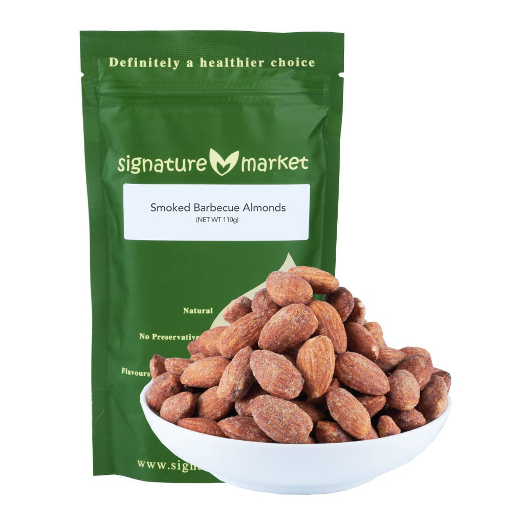 Signature Market Smoked Barbecue Almonds (110g) | Shopee Malaysia