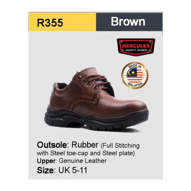 Safety Shoes Hercules R355 Kasut Keselamatan | Shopee Malaysia