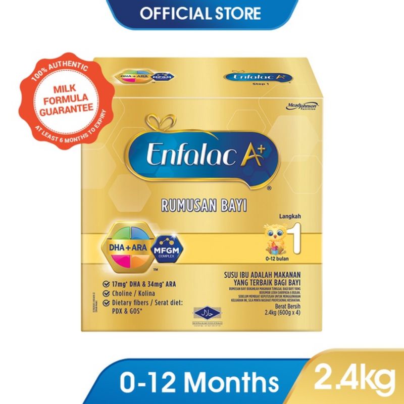 💞Ready Stock 💞Enfalac A+ Step 1 -💧👉 2.4kg (Milk Formula Powder)💧 ...