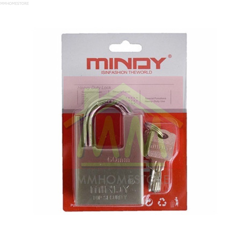 🔥Ready Stock🔥HEAVY DUTY MINDY Padlock-40mm/50mm/60mm (Kunci Mangga ...