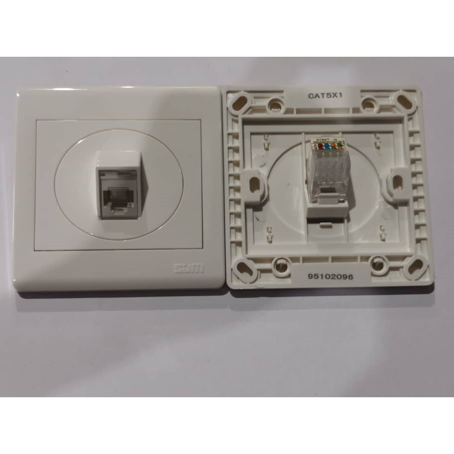 SUM 1 GANG DATA OUTLET CAT5 (COMPUTER) | Shopee Malaysia