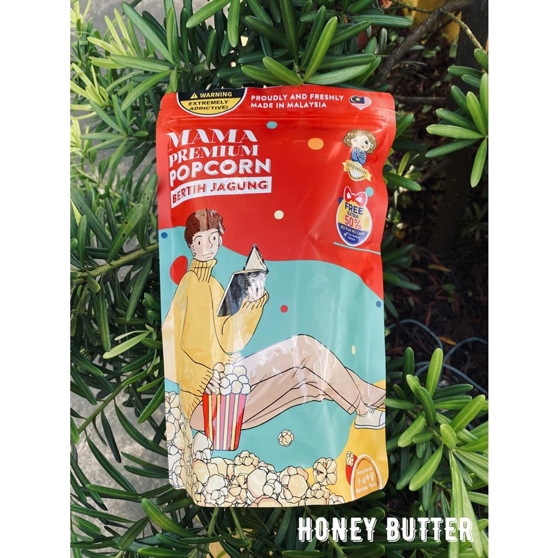 🔥MAMA Premium Popcorn🔥 [ HONEY BUTTER ] STOCK SEGAR【EXTRA 50g】Snacks ...