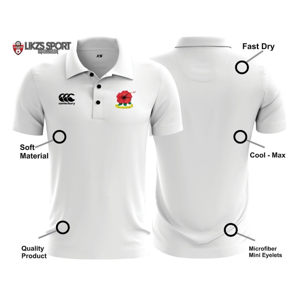 Malaysia Rugby Travel Jersey DX1| Rugby Polo | Collar | Rugby | Baju ...