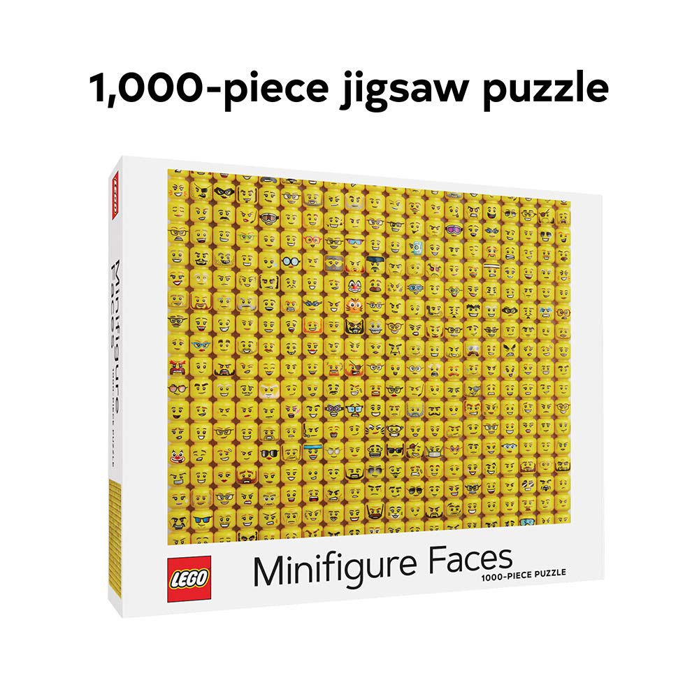 Original Lego Minifigure Faces Jigsaw Puzzle, , 1000-Piece toy (with ...