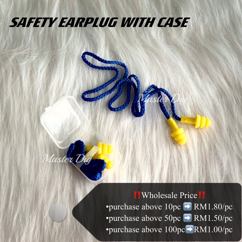 ‼️READY STOCK‼️SAFETY EARPLUG WITH CASE / INDUSTRIAL EARPLUG / EAR ...