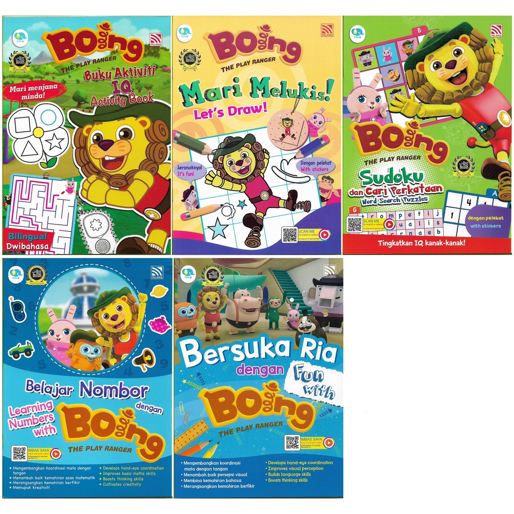 Prasekolah Umur 3456 (Bibm) Boing The Play Ranger Iq (Bm-Bi) Iq ...