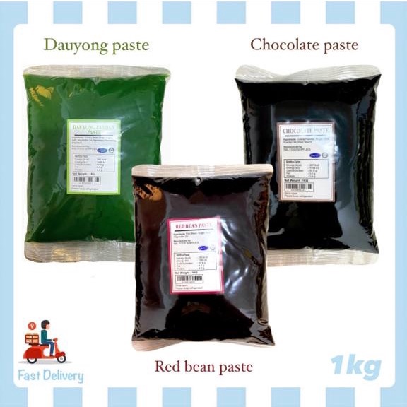 [BUN & PAU] MOLEK RED BEAN PASTE/ DAUYONG PANDAN PASTE/ CHOCOLATE PASTE ...