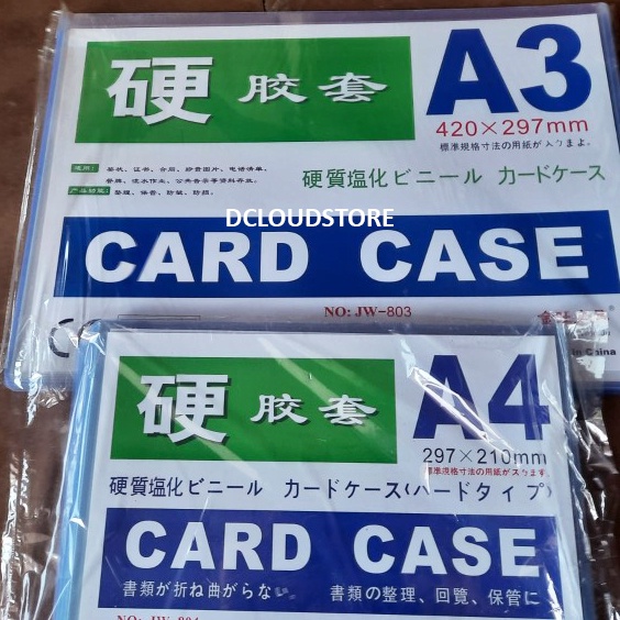 Transparent Case A3 Thick Mica Plastic Certificate Menu Paper Holder ...