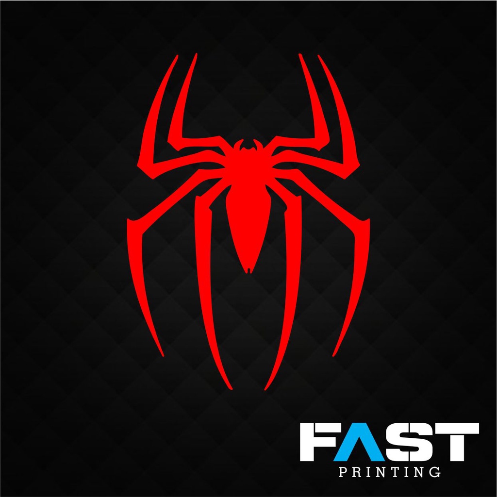 Cutting SPIDER LOGO STICKER SPIDER SPIDER l COOL MOTORCYCLE CAR STICKER ...