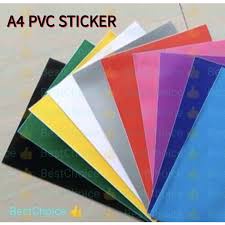 [Stock Clearance] A4 PVC Color Sticker 5's/Pkt | Shopee Malaysia