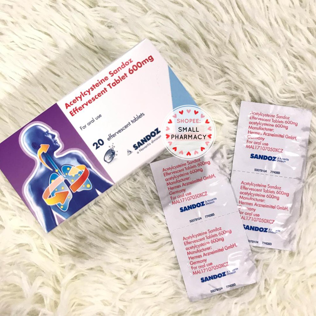 SANDOZ Acetylcysteine Effervescent Tablet 600mg | Shopee Malaysia