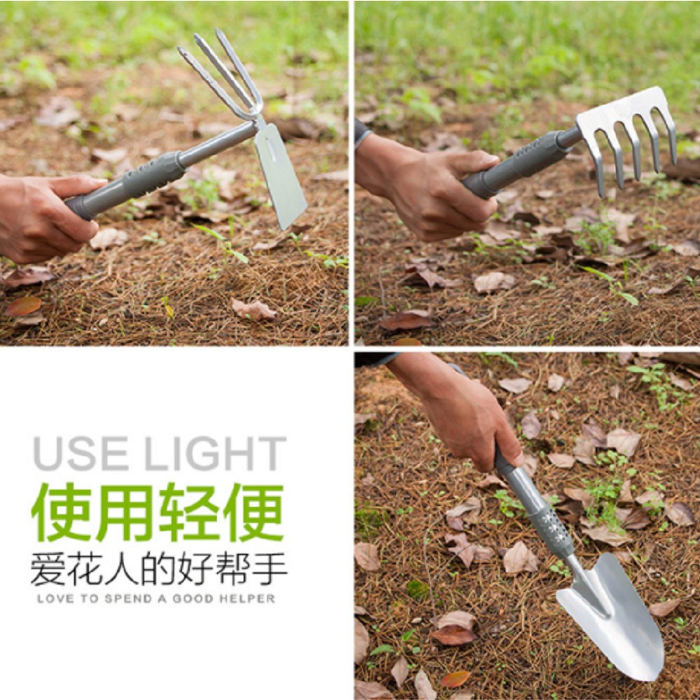 Long Handle Garden Tool Set Cangkul Spade Rake Folk Garden Hoe ...