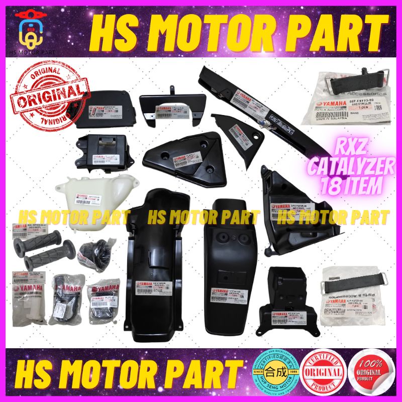 RXZ Cover Hitam Inner Combo Part Plastic Mili 3XL & Catalyzer 5PV Inner ...