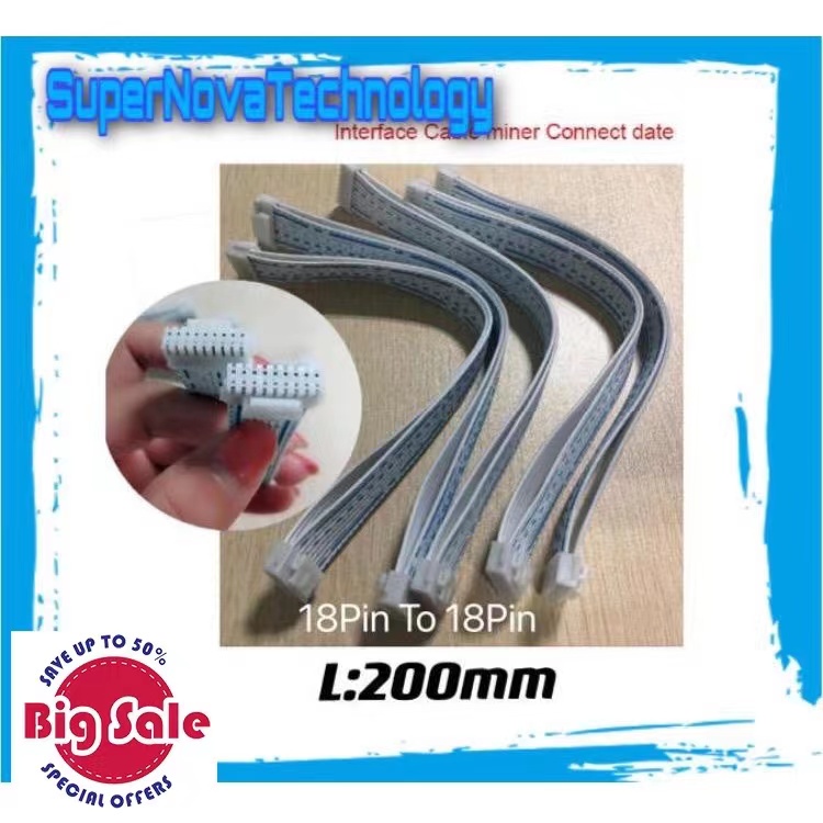 [Antminer] data cable 18pin connector ribbon signal / cord S7 S9 L3 s9i ...