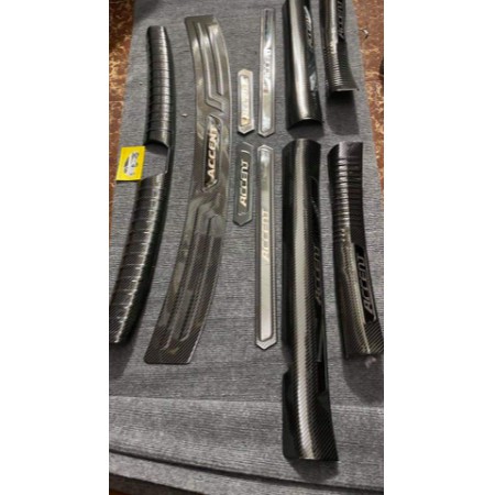 Set Of 8 Footsteps + 2 Carbon-Textured Trunk Cladding Hyundai Accent ...