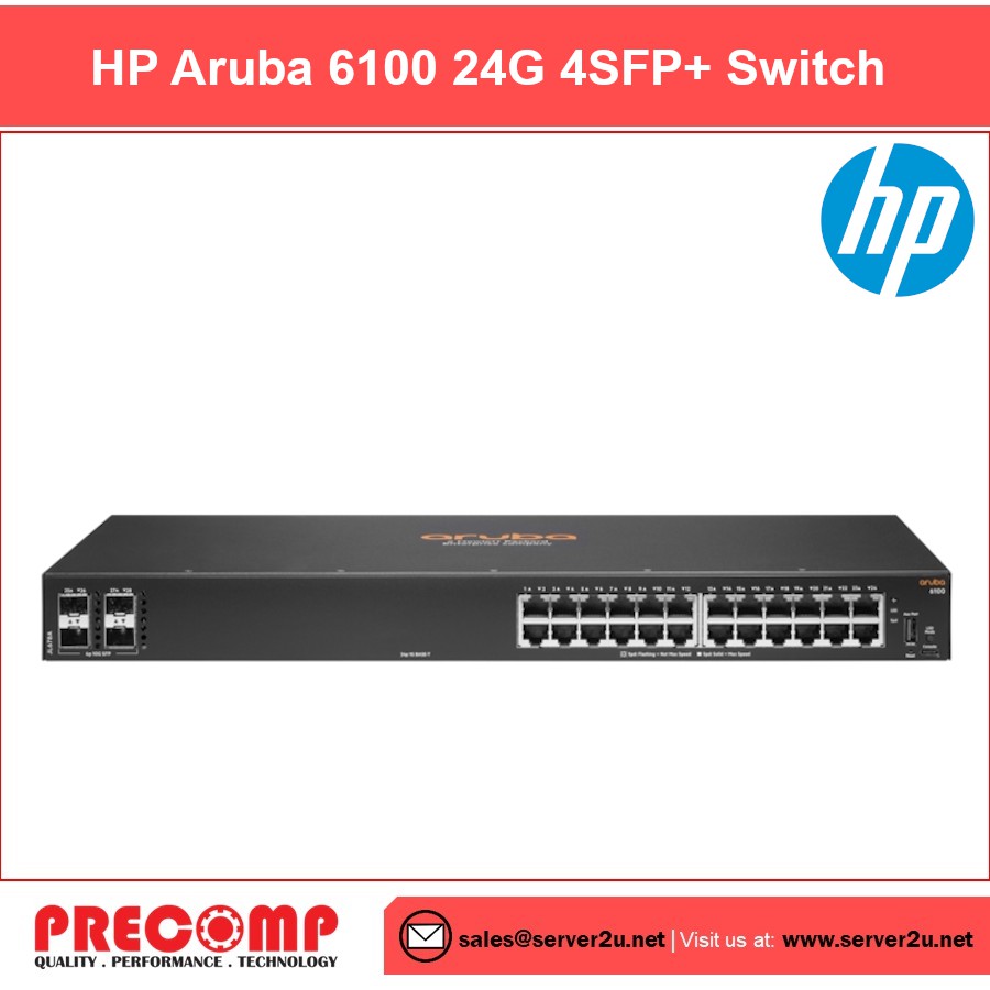 HP Aruba 6100 24G 4SFP+ Switch (JL678A) | Shopee Malaysia