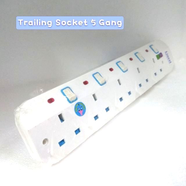 Trailing Socket / Extension Socket 5 Gang | Shopee Malaysia