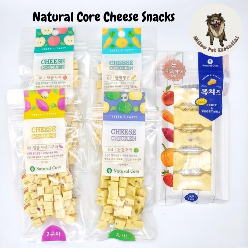 [Ready Stock] Natural Core Cheese Cube and Cheese Bone Dog Snack ...