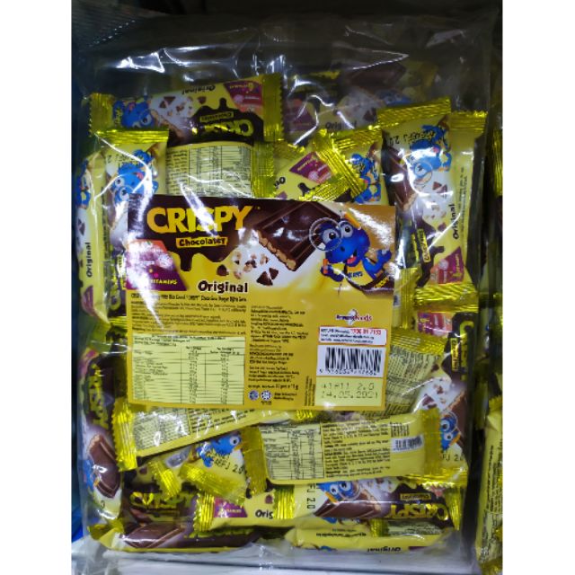 Crispy 🍫 chocolate original 40pcs X 11g | Shopee Malaysia