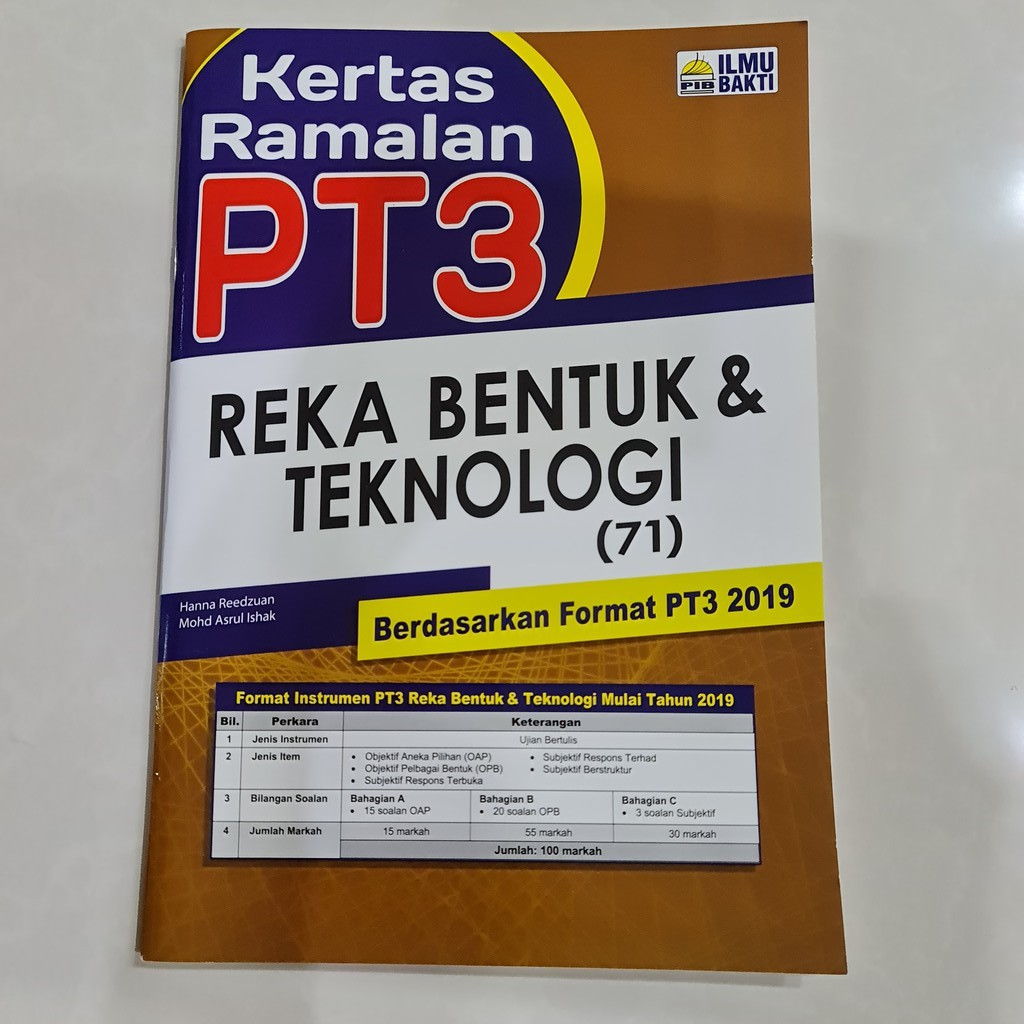 Kertas Model Kertas Ramalan PT3 Reka Bentuk dan Teknologi KSSM (Ilmu ...