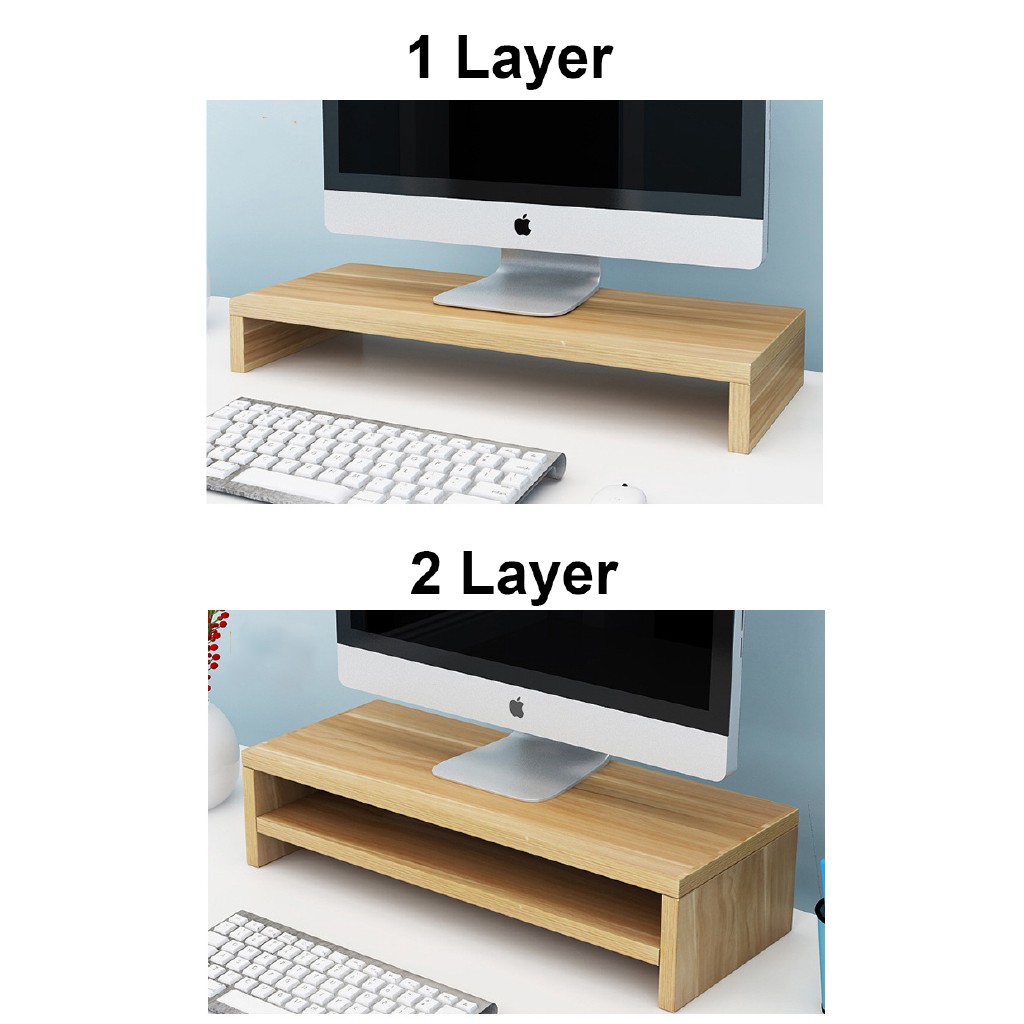 Monitor Table Add On C 2 Layer Rack | Shopee Malaysia