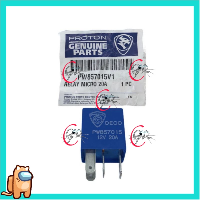 MICRO RELAY (ORIGINAL) PROTON EXORA PREVE (4PIN/20A/12V) FAN RELAY ...