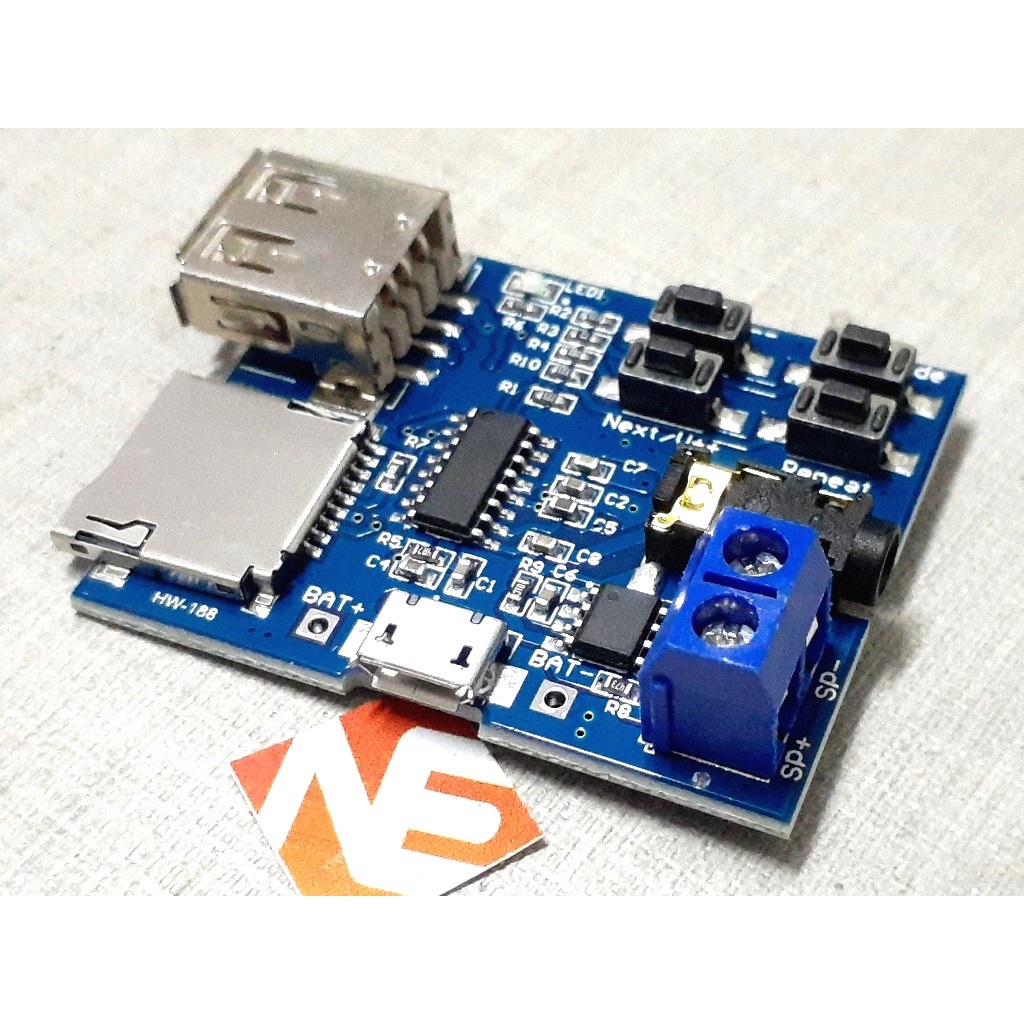 MP3 Module Lossless Decoder Board Power Amplifier TF Card Decoding ...