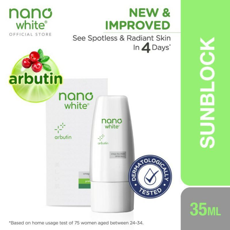 [New] Nanowhite Omega Day Shield Sunscreen SPF50++ (35ml) | Shopee Malaysia